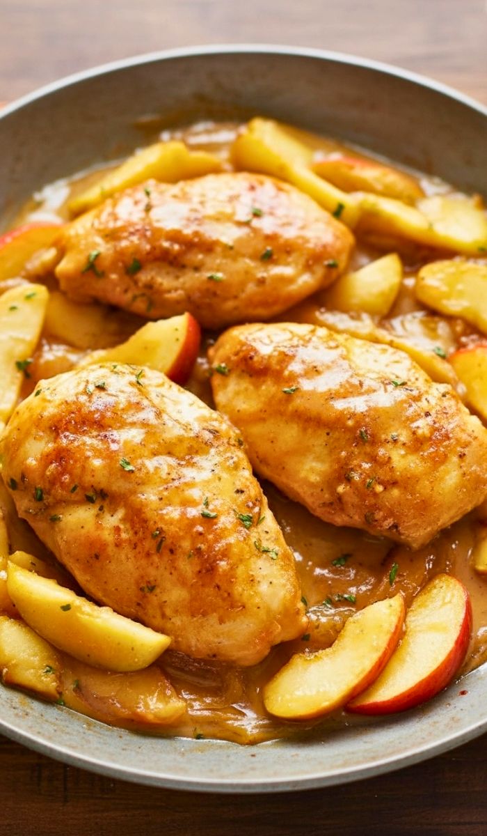 Apple Maple Chicken Recipe - Bite Dive